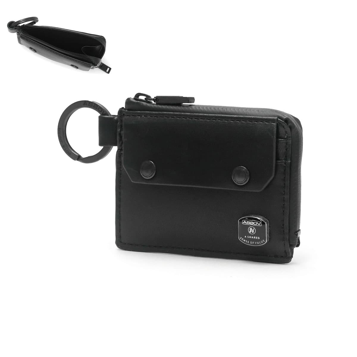 【商品レビューで＋5％】【正規品1年保証】アッソブ ケース AS2OV HABIT SHOULDER SERIES WATER PROOF JES LEATHER ミニ財布 防水 日本製 072102 正規品1年保証】AS2OV アッソブ HABIT SHOULDER SERIES WATER PROOF