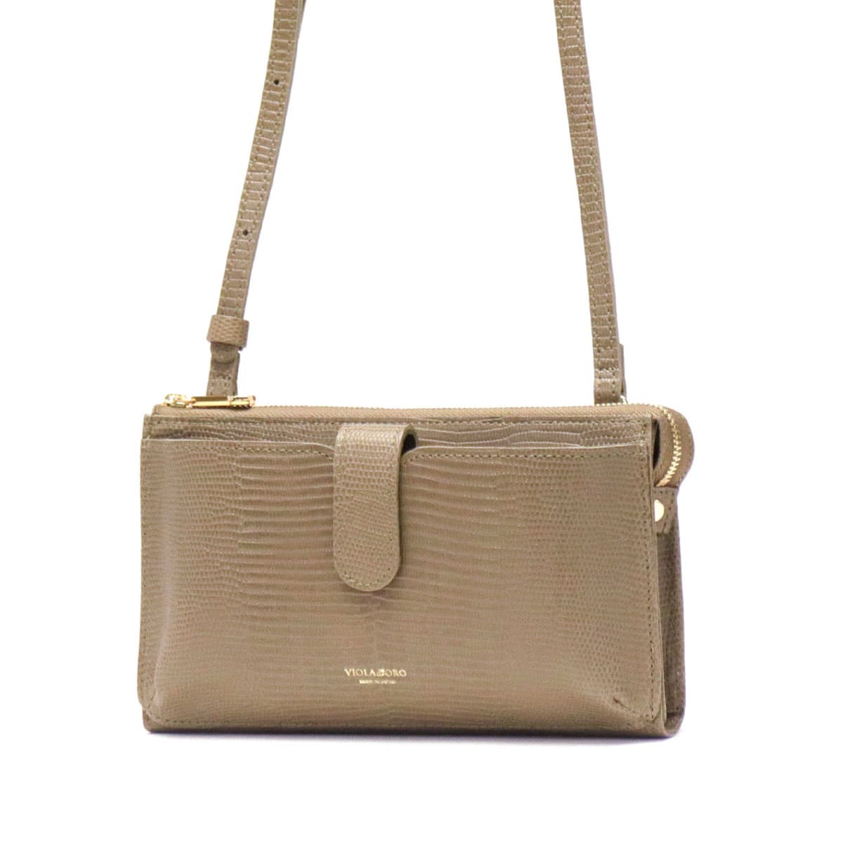 正規品】VIOLAd'ORO ヴィオラドーロ ADRIA リザード型押しレザー 正規品】VIOLAd'ORO ヴィオラドーロ ADRIA リザード型押しレザー